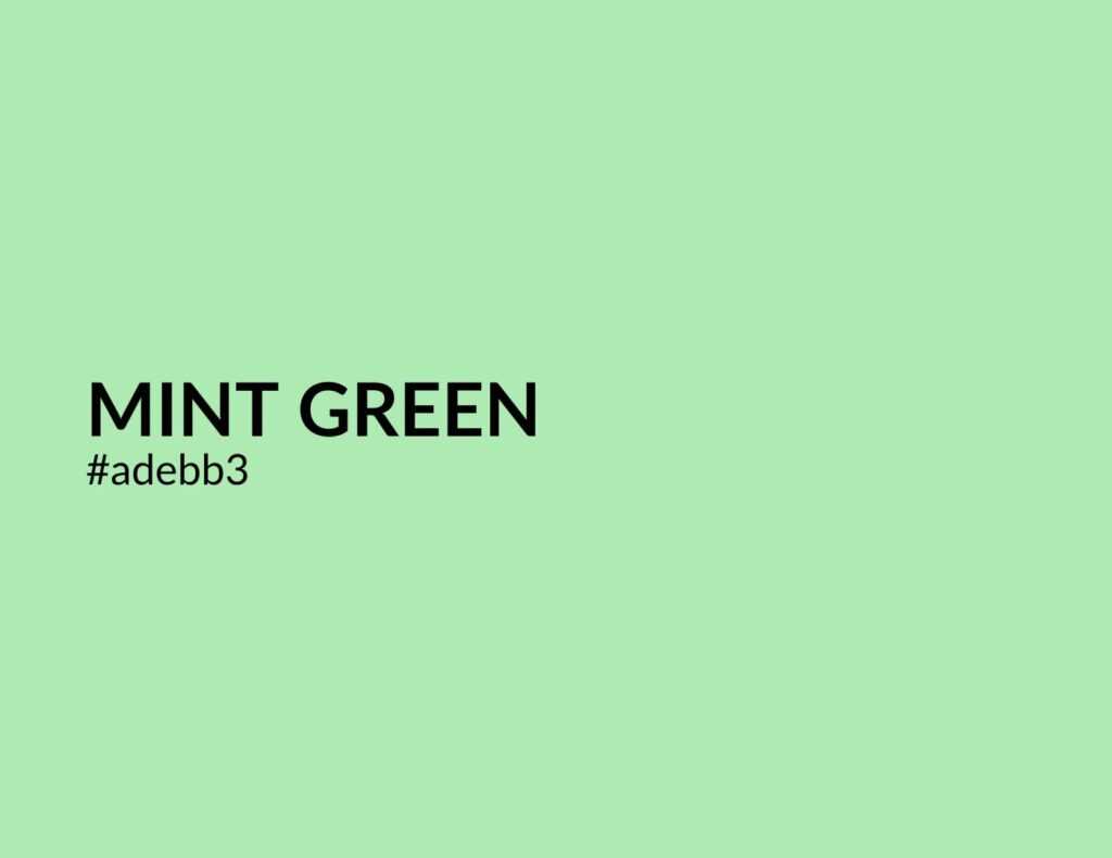Mint green
